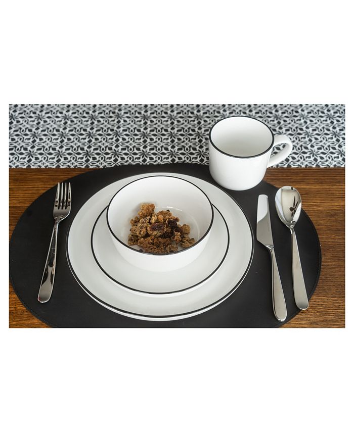 BIA Cordon Bleu Stackable 16 Piece Dinnerware Set, Service for 4 - Macy's
