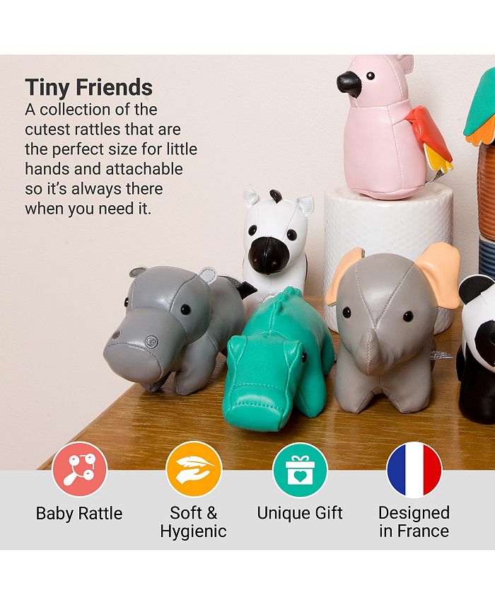 Little Big Friends Vincent The Tiny Elephant Rattle - Macy's