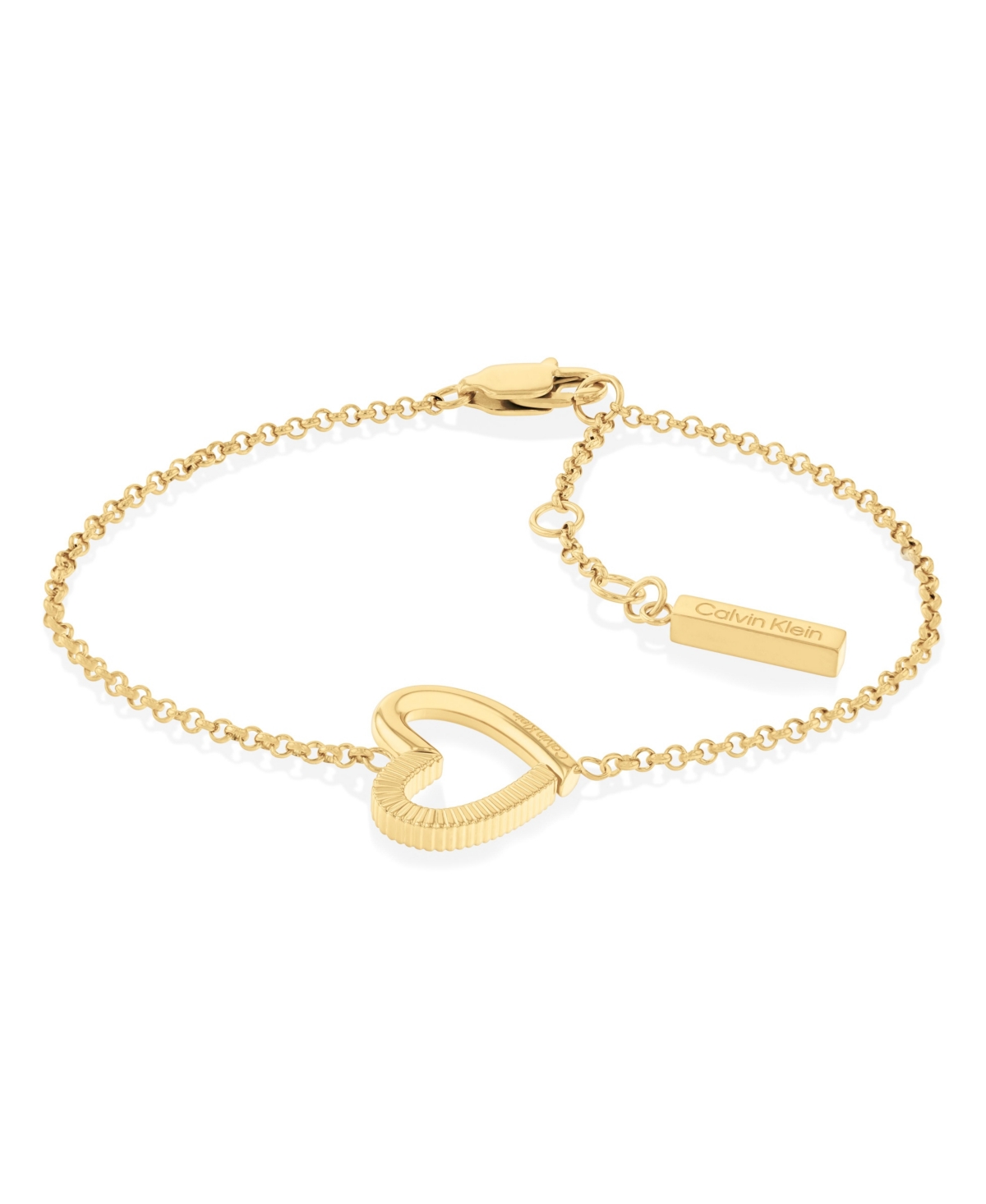 Click here for Calvin Klein Womens Stainless Steel Heart Bracelet... prices
