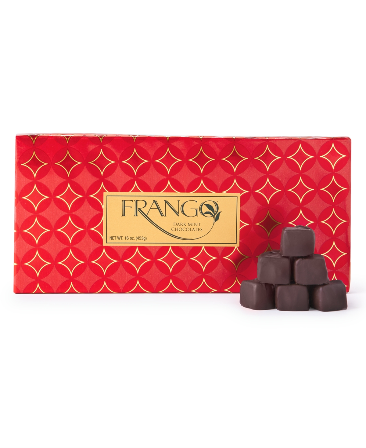 Frango Chocolates 1 Lb Wrapped Dark Mint Chocolates Gift Box, Created ...