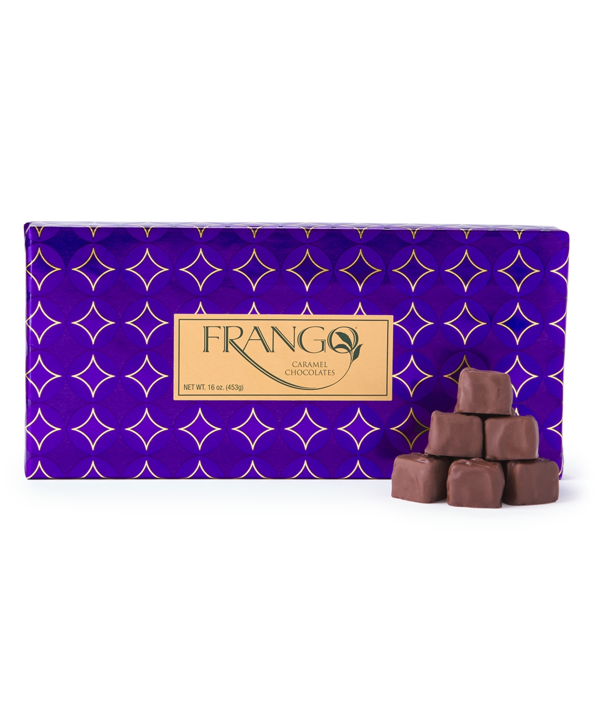Frango Chocolates 1 Lb Wrapped Milk Chocolate Caramel Gift Box, Created ...