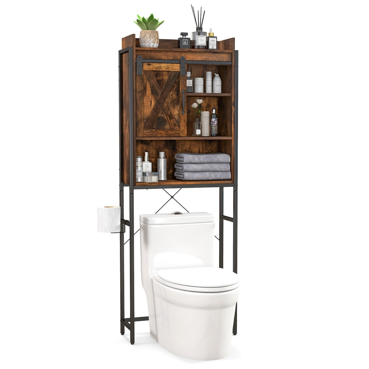 Click here for Over-The-Toilet Storage Cabinet Bathroom Organizer... prices