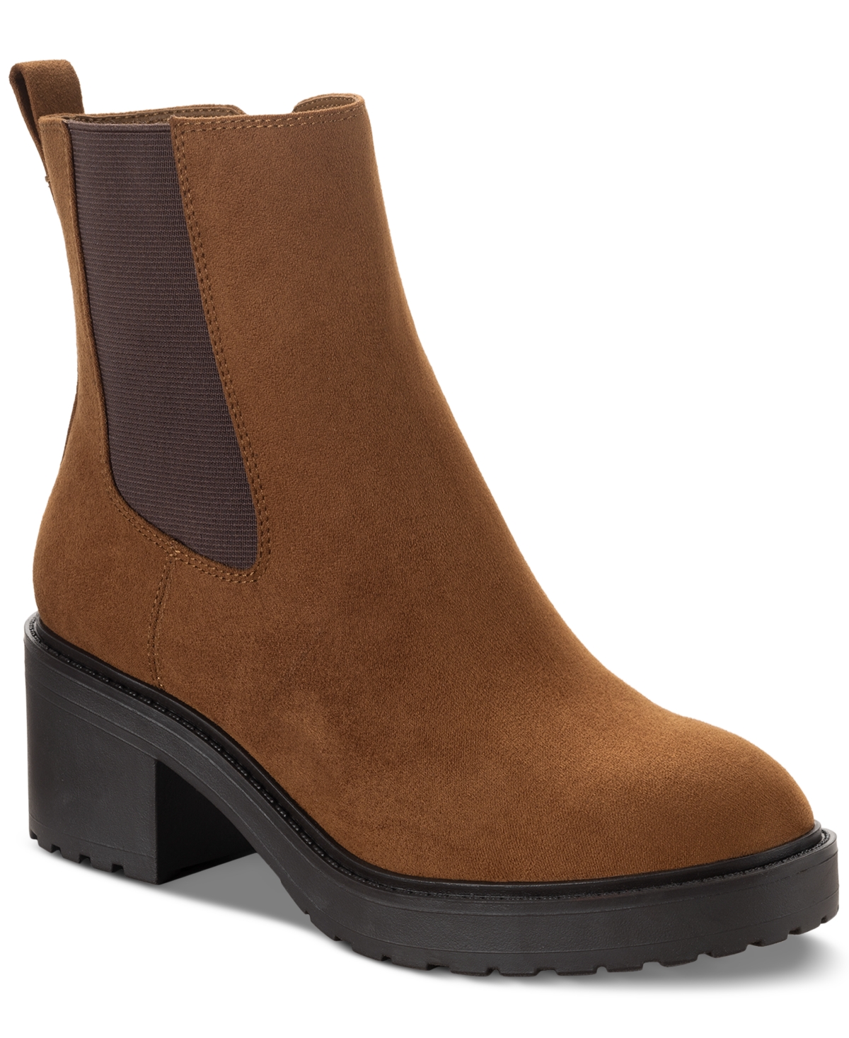 Style & Co Tashh Pull-On Gore Chelsea Booties, Created for Macy's ...