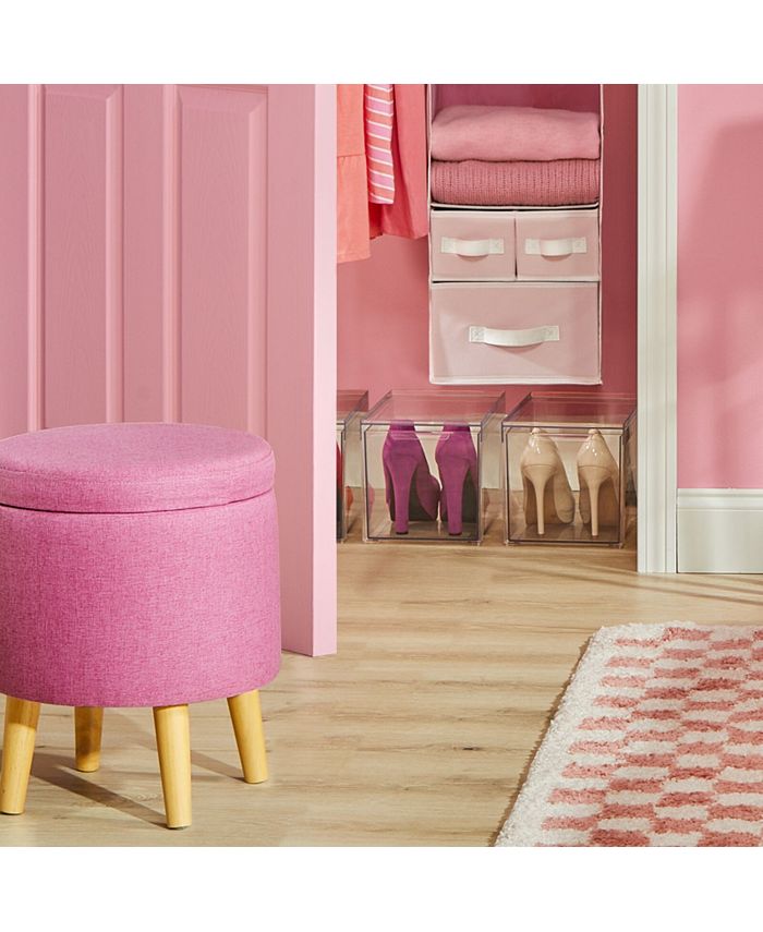 mDesign Stackable Closet Storage Bin Box with Pull-Out Drawer, Medium ...