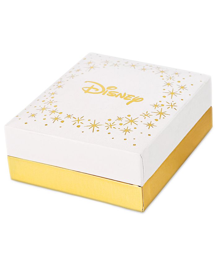 Disney Cubic Zirconia Mickey & Minnie Mouse Interlocking Ring in 18k ...