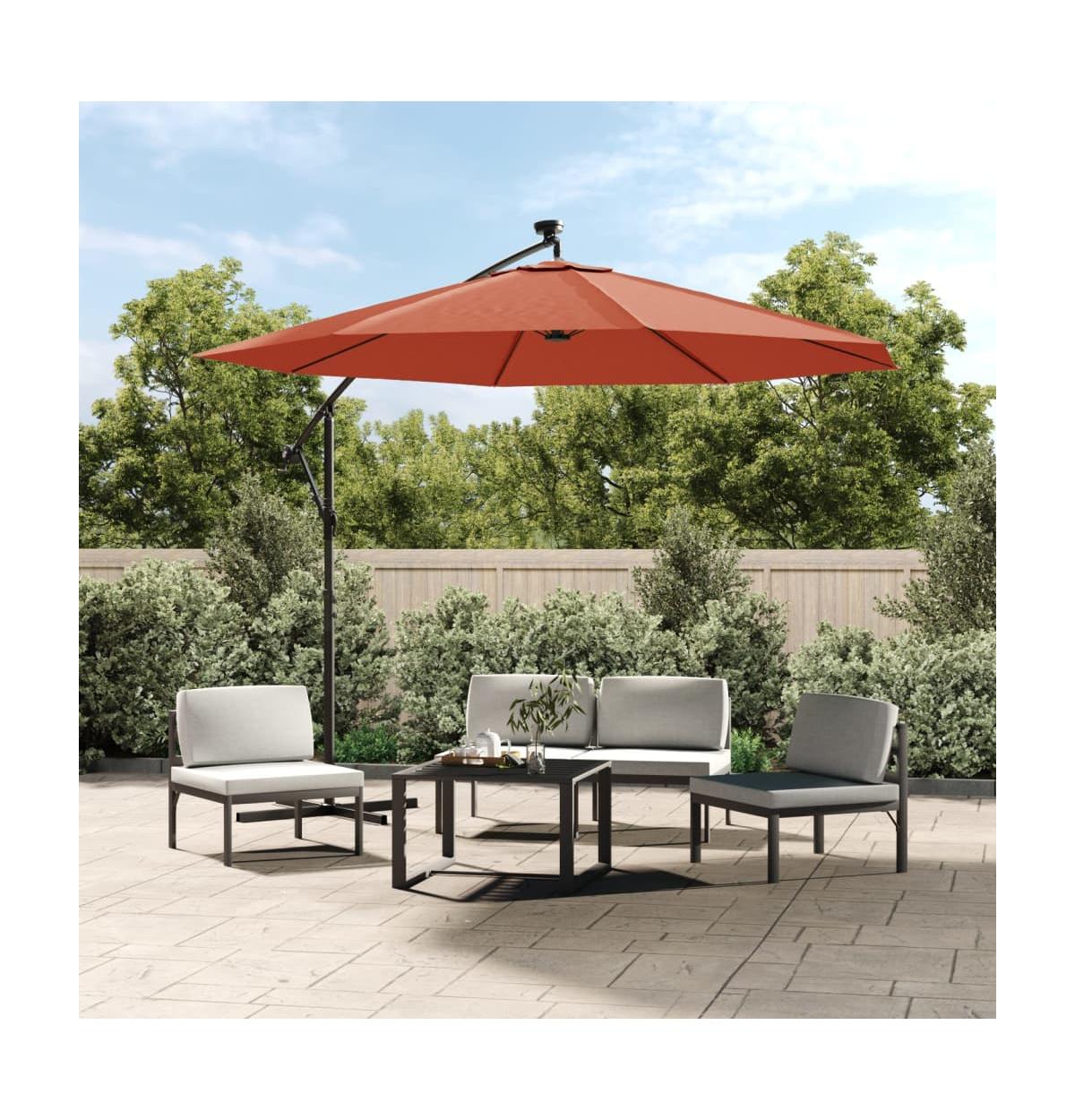 Click here for Cantilever Garden Parasol with Led Lights and Stee... prices
