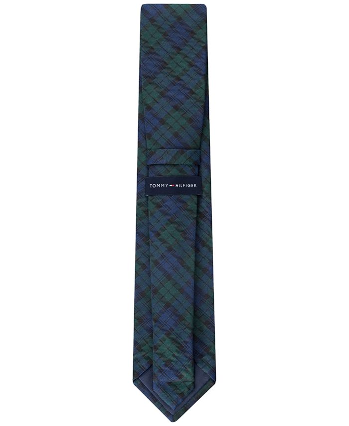Tommy Hilfiger Men's Black Watch Tartan Tie - Macy's