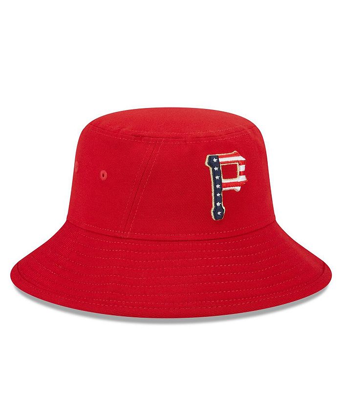New Era Men's Red Pittsburgh Pirates 2023 Fourth of July Bucket Hat ...