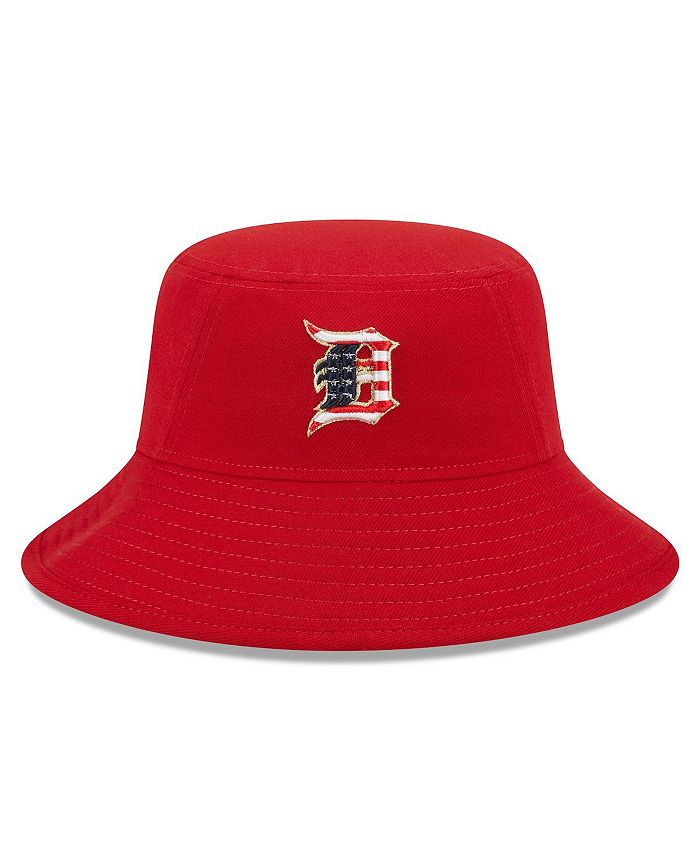 New Era Men's Red Detroit Tigers 2023 Fourth of July Bucket Hat - Macy's
