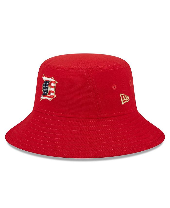 New Era Men's Red Detroit Tigers 2023 Fourth of July Bucket Hat - Macy's