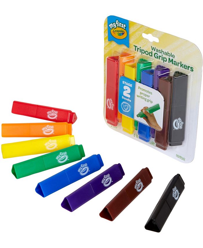 Crayola My First Tripod Grip Markers-8/Pkg - Macy's