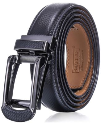 Mio Marino Men's Dilettante Leather Linxx Ratchet Belt - Macy's