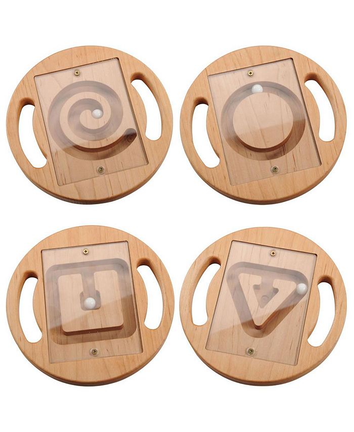 Guidecraft Wooden Mazes Toy - Set of 4 - Macy's
