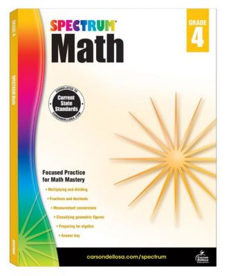 Spectrum Math Workbook, Grade 4 by Spectrum Compiler - Macy's