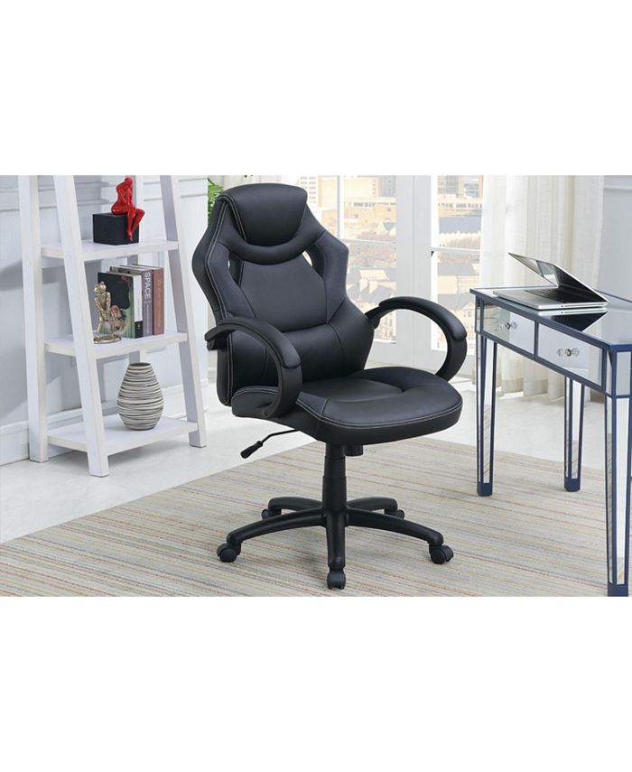 Simplie Fun Office Chair Upholstered 1pc Cushioned Comfort Chair Relax ...