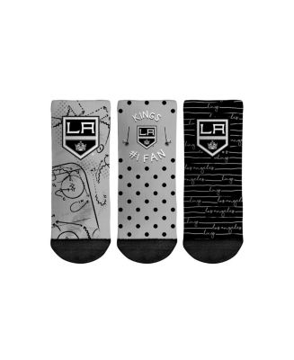 Toddler Boys and Girls Rock 'Em Socks Los Angeles Kings #1 Fan 3-Pack ...