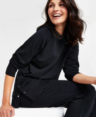 ID Ideology Women's Relaxed Hooded Fleece Sweatshirt, Created for Macy ...