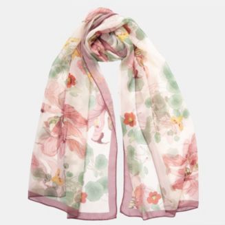 Elizabetta Monique - Long Sheer Silk Scarf for Women - Macy's