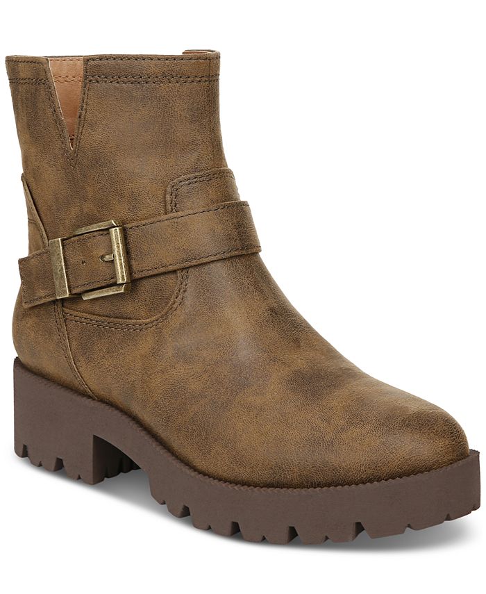 Zodiac Women's Miller Buckled Cutout Lug Sole Booties - Macy's