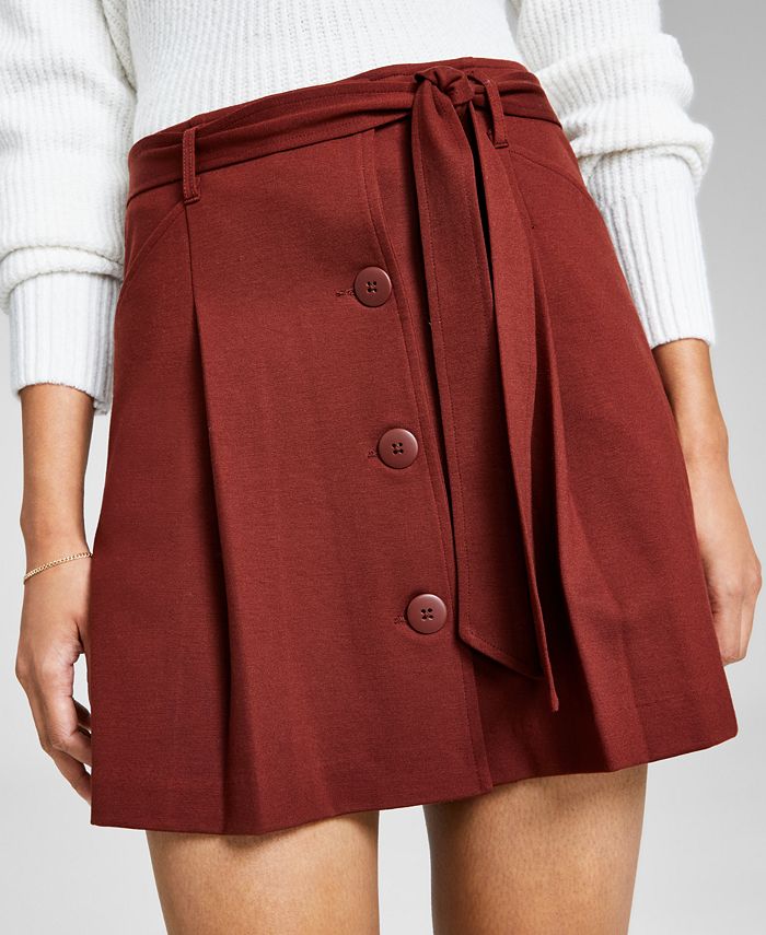 And Now This Women's Button-Front Mini Skirt - Macy's