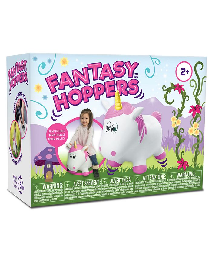 Farm Hoppers Unicorn Ride-On Toddler Inflatable Bounce Toy - Macy's