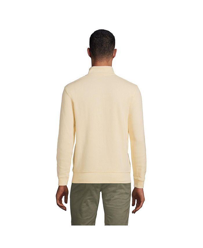 Lands' End Men's Bedford Rib Quarter Zip Sweater - Macy's