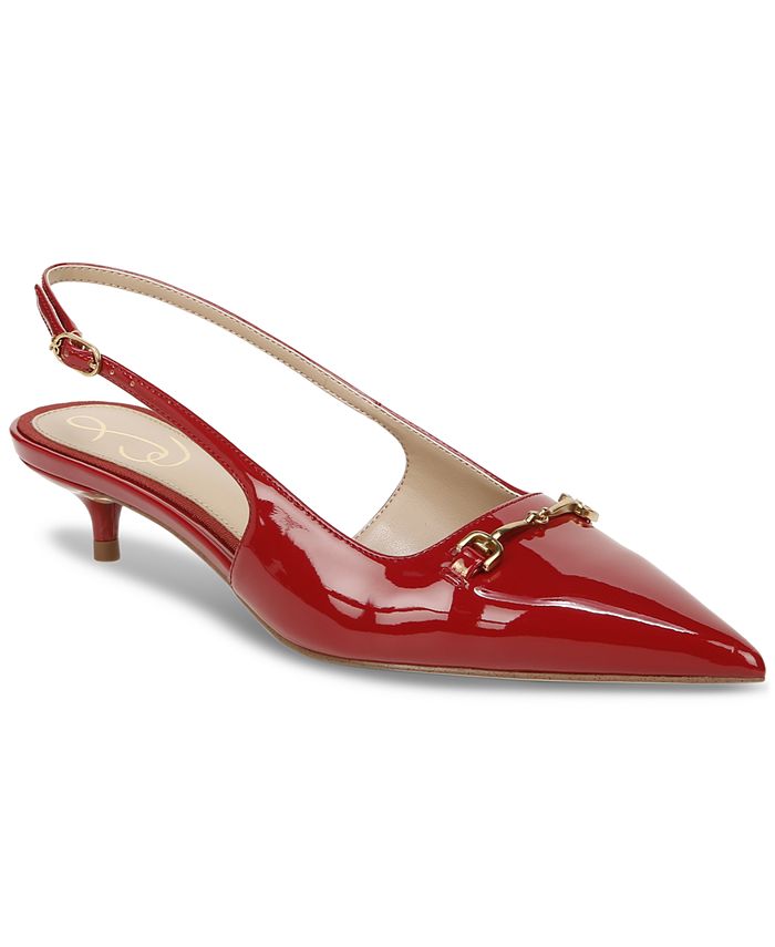 Sam Edelman Women's Fitzgerald Slingback Kitten-Heel Pumps - Macy's