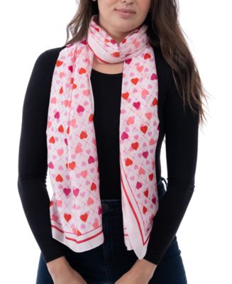 Collection XIIX Women's Lattice Hearts Oblong Scarf - Macy's