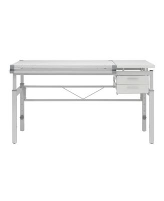 Offex Graphix II Height Adjustable, Split Top, Pro Line Drafting Table ...