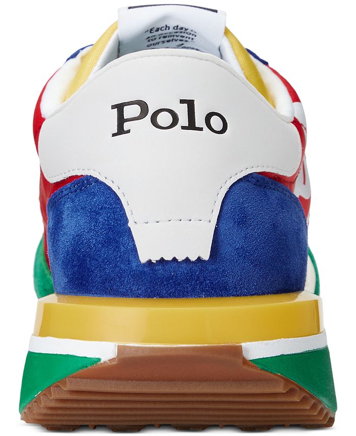 Polo Ralph Lauren Men's Colorblocked Lace-Up Sneakers - Macy's