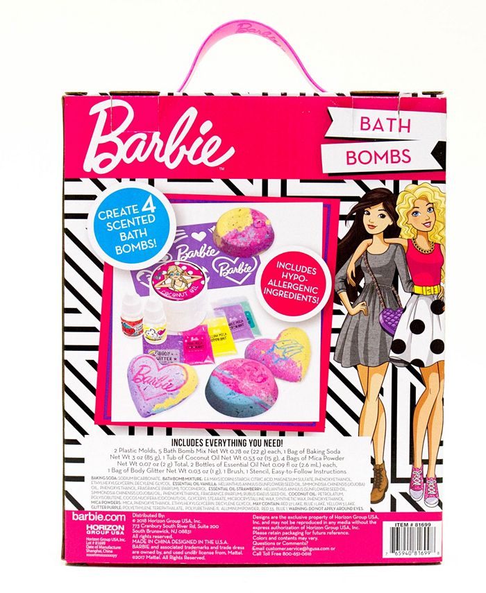Barbie Bath Bombs Set, 19 Piece - Macy's