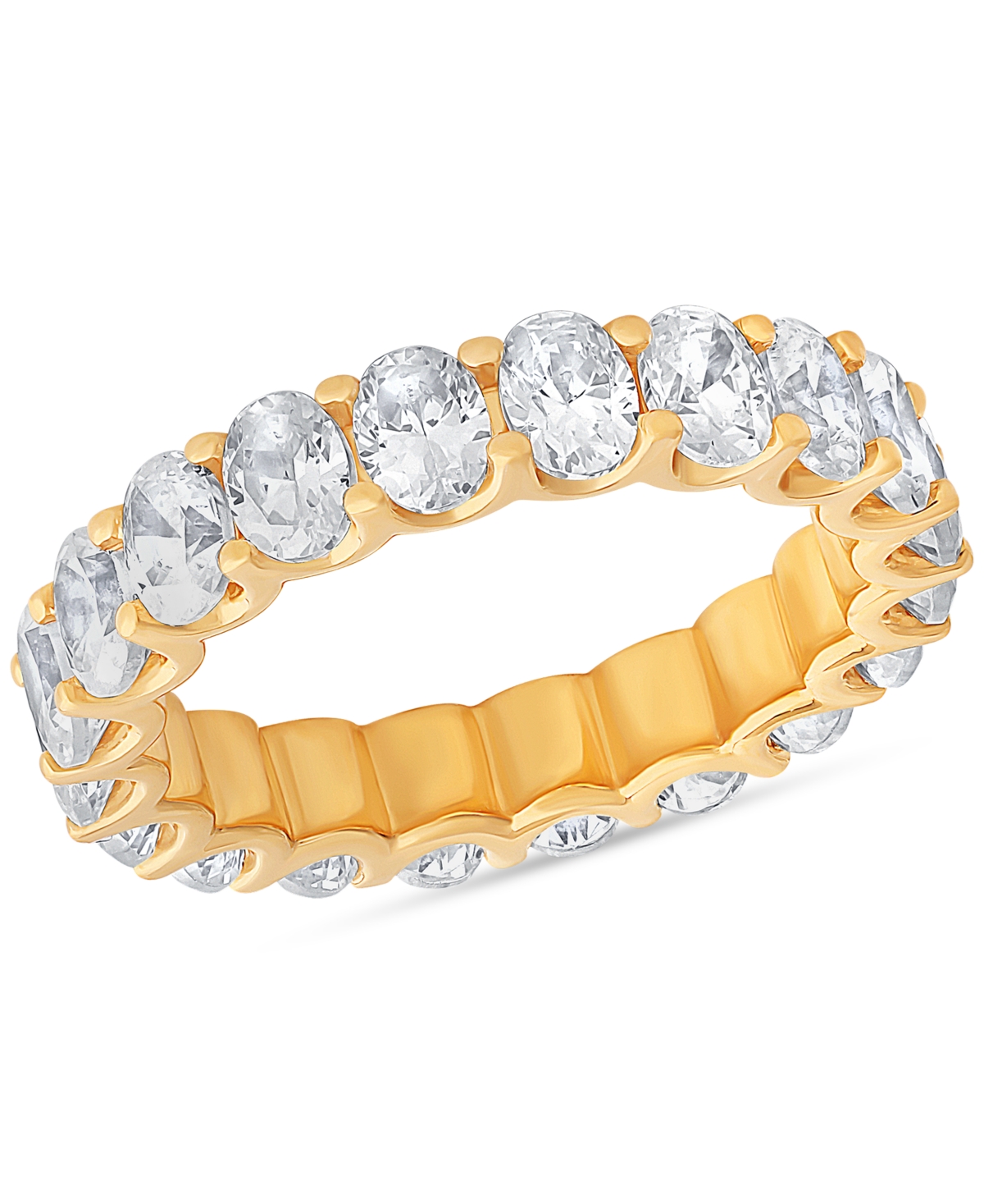 Click here for Diamond Oval-Cut Eternity Band (3 ct. t.w.) in Pla... prices