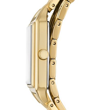 Fossil Women's Raquel Three-Hand Date Gold-Tone Stainless Steel Watch ...