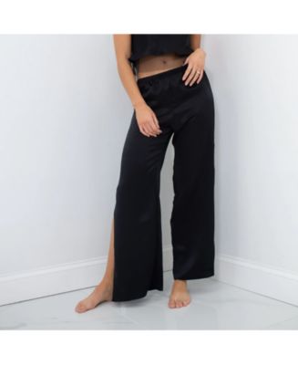 Women's Silk Pant - Side Seam Slit - Silk Collection - Macy's