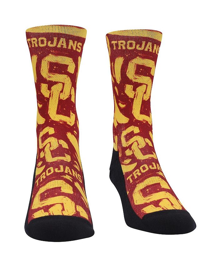 Rock 'Em Men's and Women's Socks USC Trojans Allover Logo and Paint ...