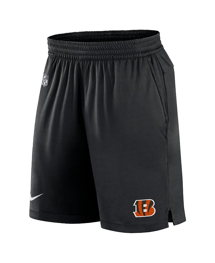 Nike Men's Black Cincinnati Bengals Sideline Performance Shorts - Macy's