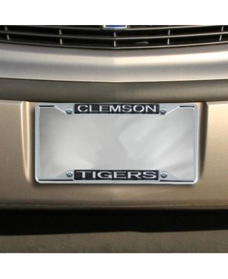 Clemson Tigers Glitter License Plate Frame - Black - Macy's