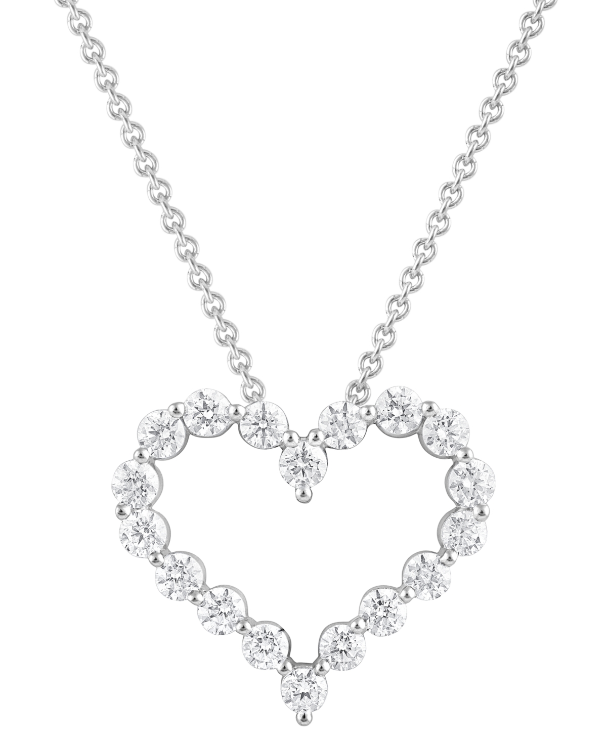Click here for Diamond Heart 18 Pendant Necklace (1-1/2 ct. t.w.)... prices