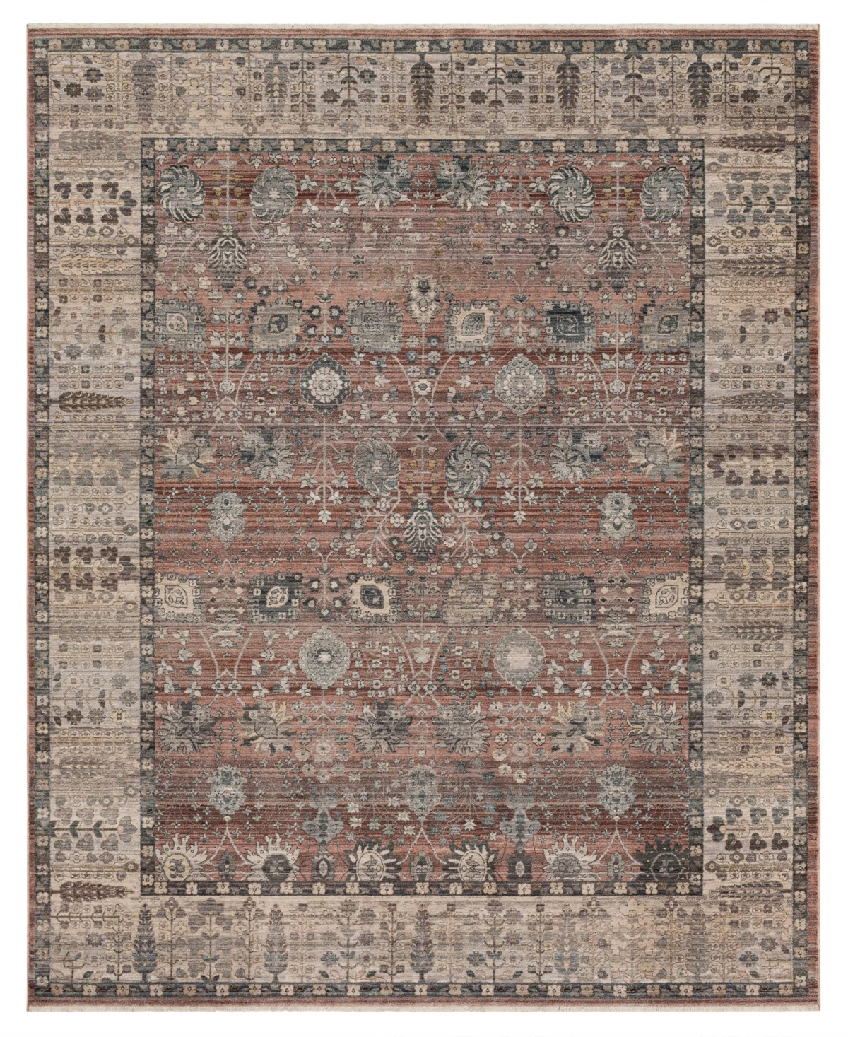 Click here for Karastan Echo Tesorino 67 x 96 Area Rug - Rose prices