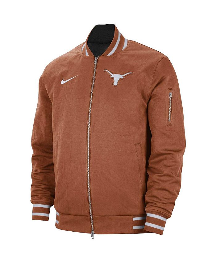 Nike Men's Texas Orange Texas Longhorns Full-Zip Bomber Jacket - Macy's