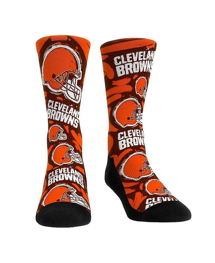 Rock 'Em Men's and Women's Socks Cleveland Browns Allover Logo and ...