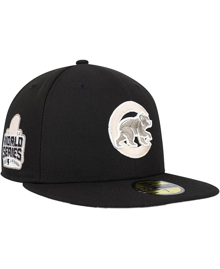 New Era Men's Black Chicago Cubs Chrome Camo Undervisor 59FIFTY Fitted ...