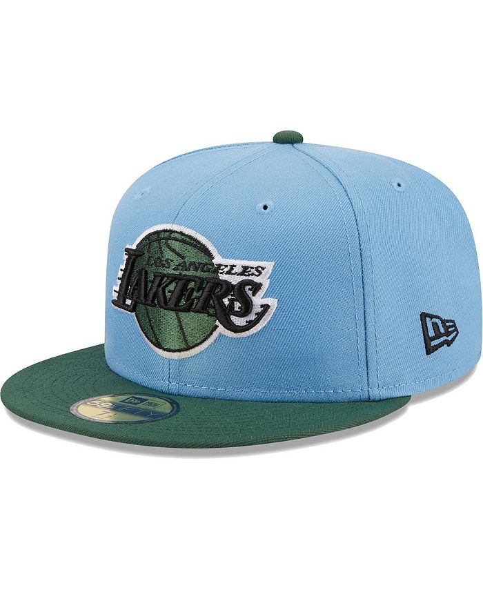 New Era Men's Light Blue, Green Los Angeles Lakers Two-Tone 59FIFTY ...