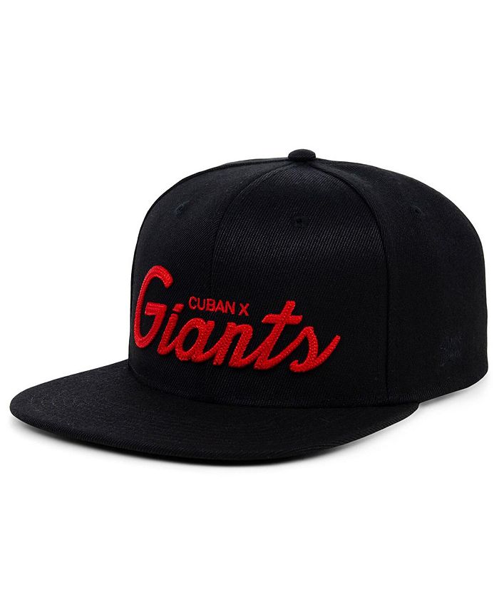 Rings & Crwns Men's Black Cuban Giants Snapback Hat - Macy's
