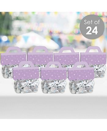 Big Dot of Happiness Purple Confetti Stars DIY Simple Party Favor Candy ...