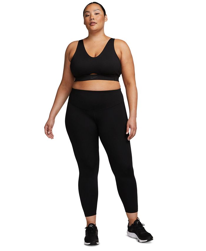 Nike Plus Size Active Indy Plunge Cutout Medium Support Padded Sports Bra Macys