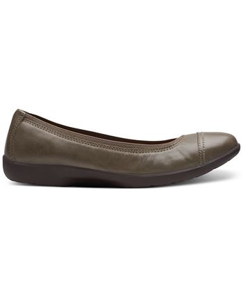 Clarks Women's Meadow Opal Cap-Toe Comfort Flats - Macy's