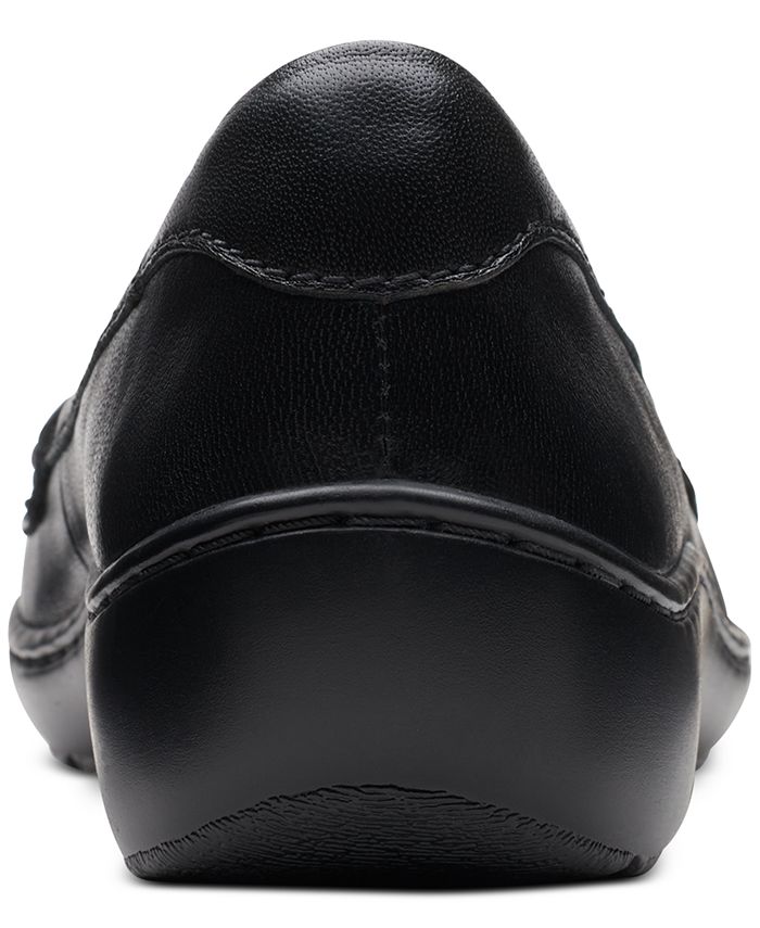 Clarks Women's Cora Haley Mixed-Texture Tie-Top Loafers - Macy's