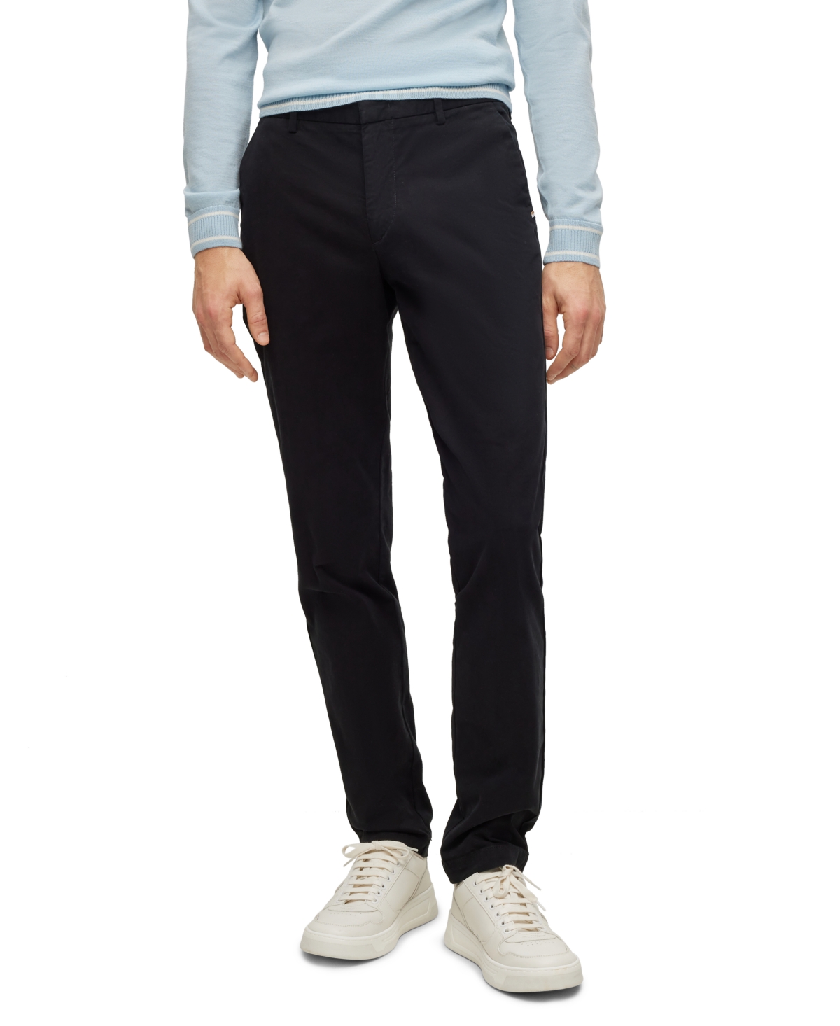 Click here for Boss by Hugo Boss Mens Stretch-Cotton Gabardine Sl... prices