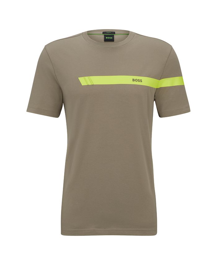 Hugo Boss Men's Stripe and Logo T-shirt - Macy's